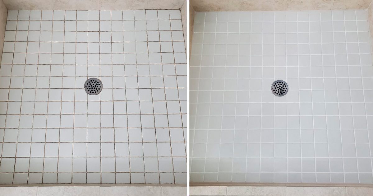 An Outstanding Grout Cleaning Service Restored This Shower in Wilmington NC