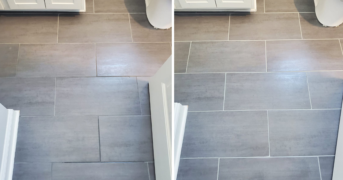 A Bathroom Floor in Morehead City NC Got a Fresh Look With Our Top ...